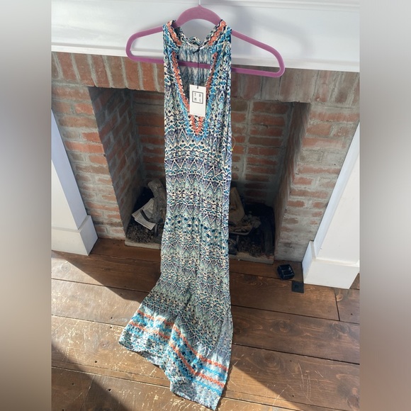 THML | Dresses | Nwt Anthropologie Thml Bohemian Maxi Dress Tropical ...